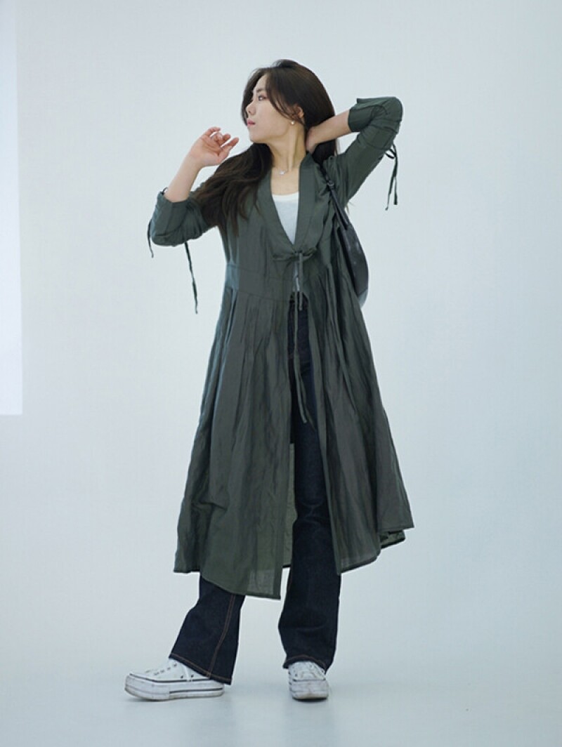 NABIM 나빔 스틸 셔링 카키원피스 철릭 NABIM - 오직 트렁크쇼에서만