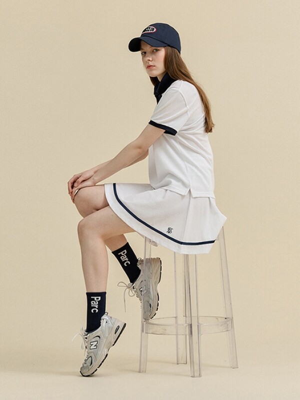 Studio & Parc 스튜디오앤파르크 WOMEN Stripe Mini Skirt White Studio Parc - 오직 트렁크쇼에서만