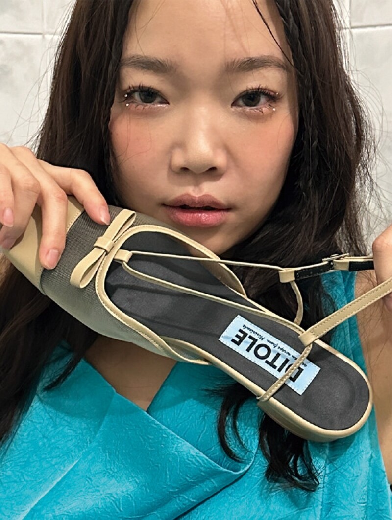 DITOLE 디토레 벌집매쉬 체인디테일 샌들 스킨톤 베이지 DITOLE SUMMER beehive Italy mesh chain ...